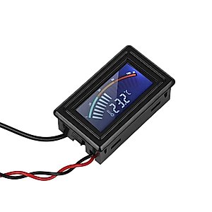 Pointer Display Thermometer with Waterproof Probe, PC G1/4 Thread Water Cooling System Temperature Meter for Computer Laptop