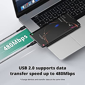 Zendure USB C to USB C Cable 100W PD Fast Charge Ultra Strong Durable Data Transfer Type C Charging Cable for Galaxy S20, iPad Mini 6, iPad Air 4, MacBook Pro 2021, Switch, Pixel, LG, 100cm, Black