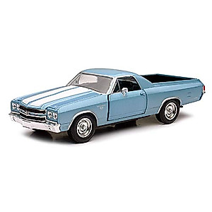 1970 Chevy El Camino SS Blue 1/25 Diecast Model Car by New Ray 71883B