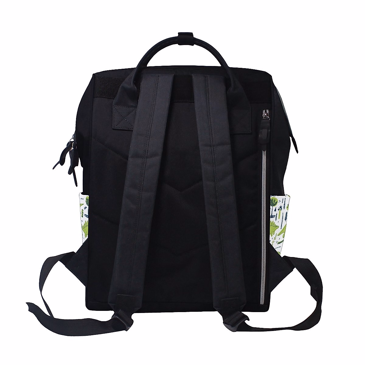 My Little Nest Large Capacity Diaper Bag Funny Dinosaurs Leaves Durable Multi Function Travel Backpack for Mom Girls