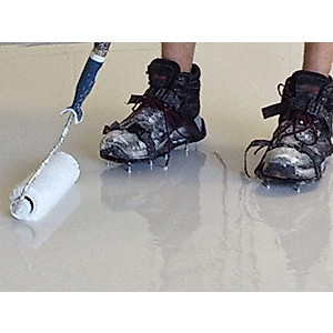 Osaava 47952 Gunite Spiked Shoes for Epoxy Floor Coating Installation 3/4” Short, Spikes Perfect for Applying Epoxy Garage Floors Shoes, Adjustable 6 Straps Full Assembled Sturdy (1 Pair)