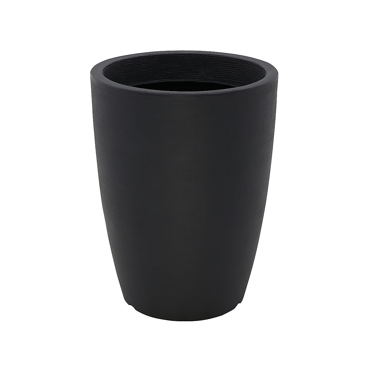 Tramontina Thai Plastic Planter, Anthracite, 50 x 67 cm Height, Weatherproof, Volume 84 litres