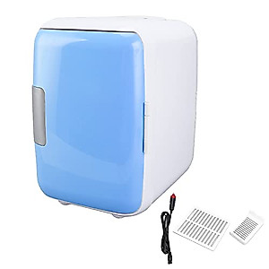 Portable Mini Fridge, Mini Fridge Detachable Partition Small Portable for Food(Blue)