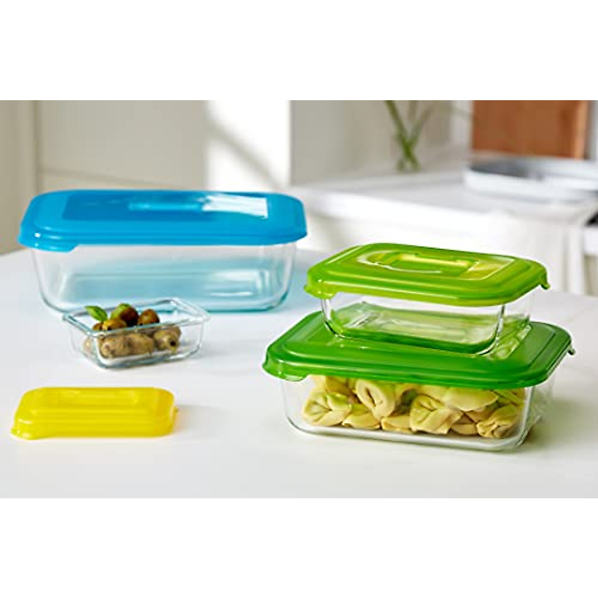 Joseph Joseph Nest Glass Storage Dishes - Multi-Colour, Set of 4