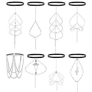 NICEIGHT Thigh Chains for Women 8PCS Leg Chains for Women Snake Leg Chain Layered Body Chain Beach Jewelry Set S