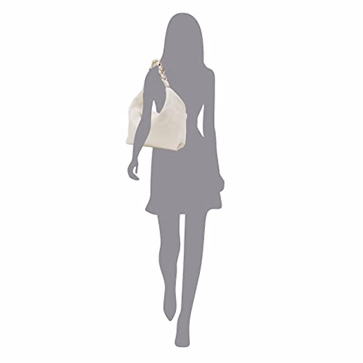 Vince Camuto womens Lyona Hobo Bag, Creamy White, One Size US