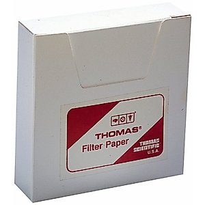 Thomas 6100-1100 Qualitative Filter Paper, 1.5 Micron, Grade, 11cm Diameter x 0.15mm Thick (Pack of 100)