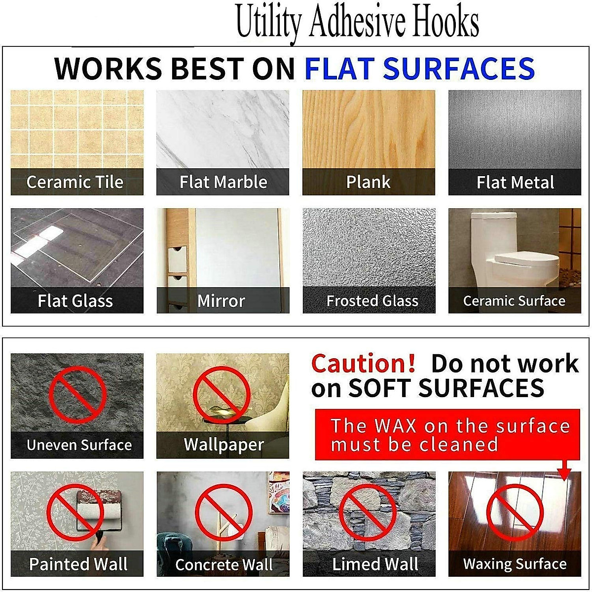 Jwxstore Wall Hooks for Hanging 33lb(Max) Heavy Duty Self Adhesive Hooks 24 Pack Transparent Waterproof Sticky Hooks for Keys Bathroom Shower Outdoor Kitchen Door Home Improvement Utility Hooks