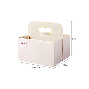 3 Sprouts Baby Diaper Caddy - Organizer Basket for Nursery, Whale