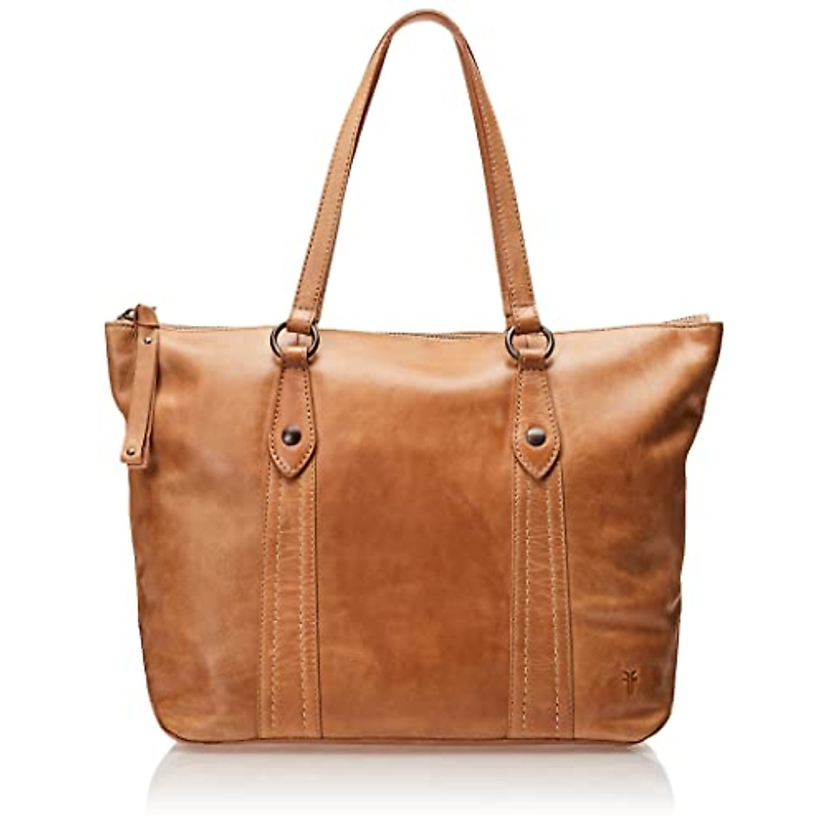 Frye womens Melissa Zip Shopper Tote Bag, Beige, One Size US