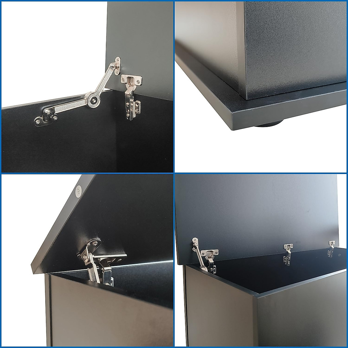 40" Storage Chest Trunk, Modern Wood Chest Kids Toy Box Organizer with Lift Top and 2 Safety Hinges Sturdy and Large Storage Trunk for any Playroom, Bedroom and Living Room