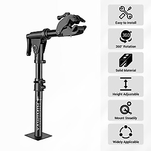 Himiway Bike Repair Stand, Bench Mount Bike Stand E-Bike Repair Workstand, Adjustable Quick Release Bicycle Maintenance Rack Bike Clamp Workbench Work Stands for Road Mountain Bike