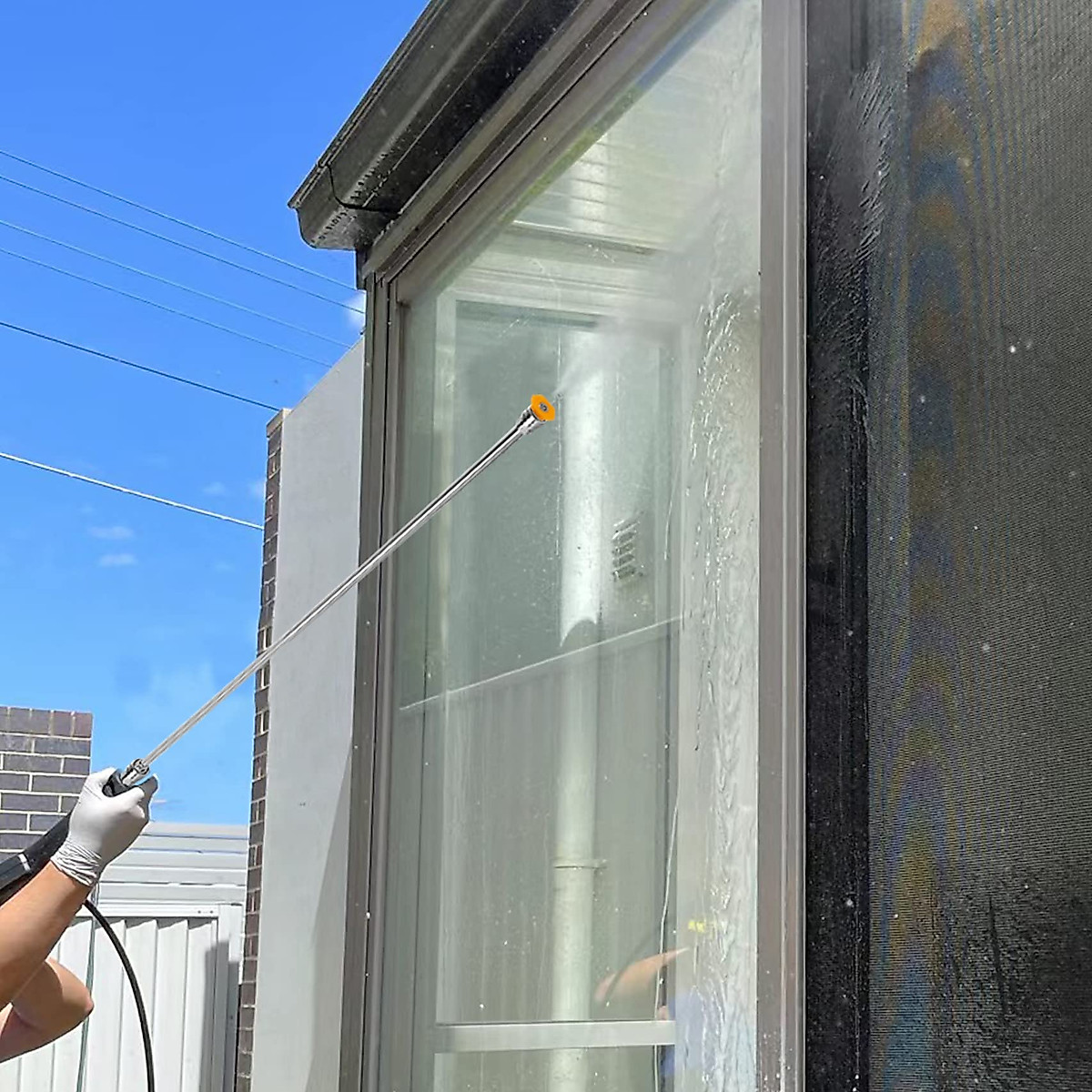 POWER TOWN Pressure Washer Extension Wand, 60 Inch Stainless Steel Upgrade Power Washer Lance, 1/4 Inch Quick Connect, 2 Pack