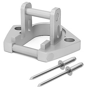 Motoparty RV Awning Bottom Bracket Foot for Dometic Sunchaser II RV Rounded Hardware Easy to Install Sturdy Billet Aluminum (Silver)