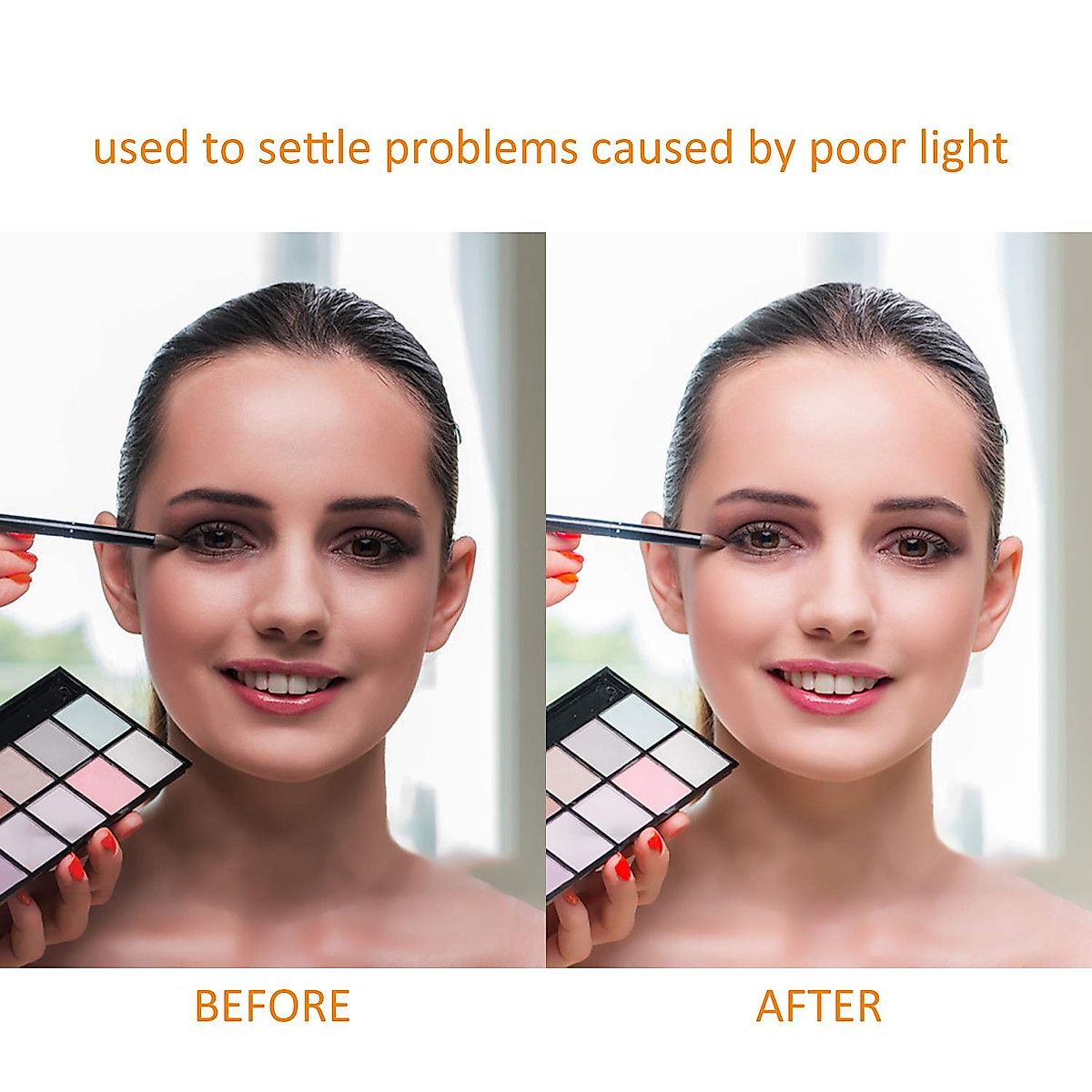 Tomshine LED Vanity Lights for Mirror 5 Bulbs 3 Color Modes Brightness Dimmable 4W USB Power Makeup Cosmetic Table Dressing Light for Bathroom Dressing Room Christmas Gift