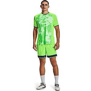 Under Armour Challenger Iii Novelty Top, Hyper Green/Admiral, Large
