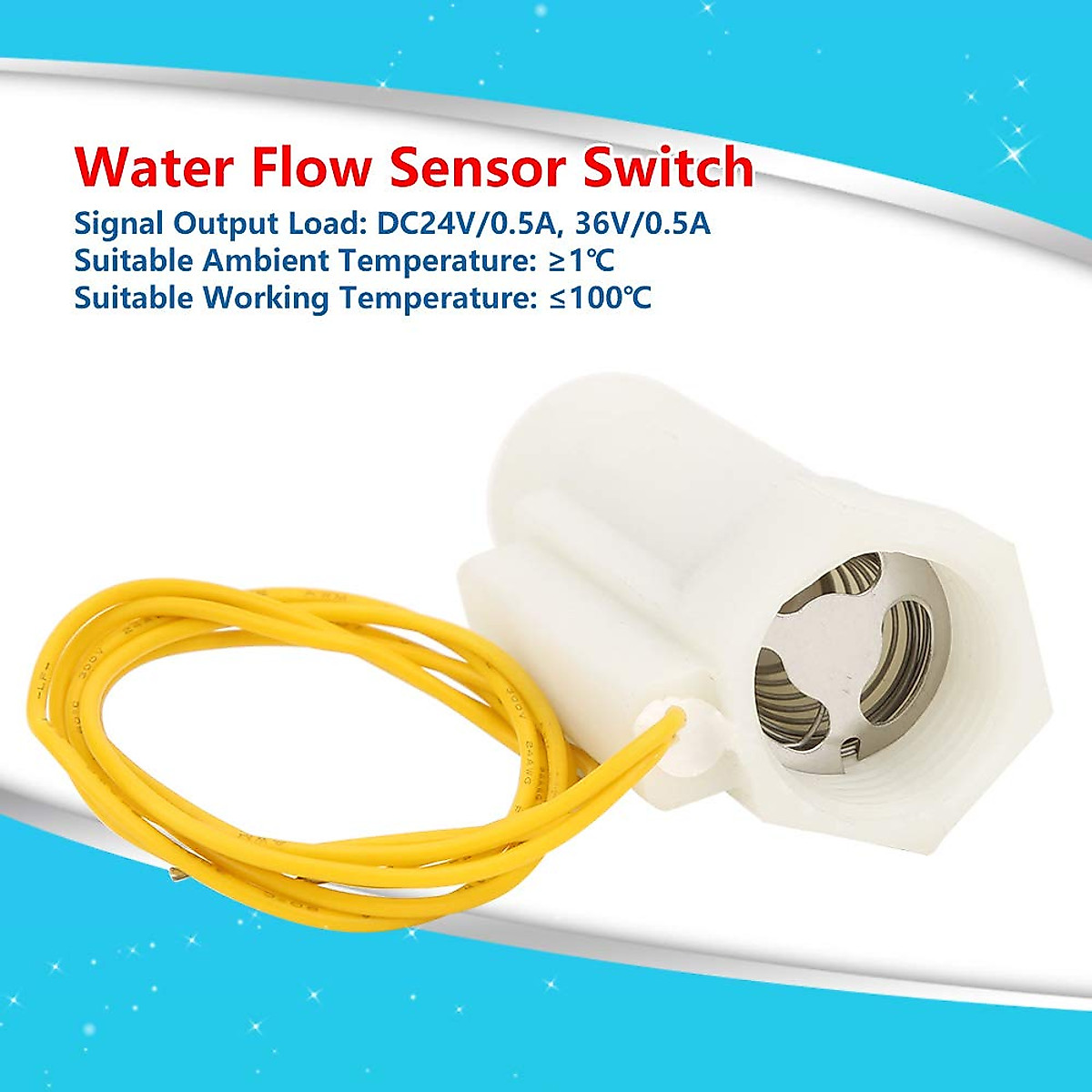 Water Sensor Switch, Fs-1/2-Nylon G1/2in External/Internal Thread DC0-110V Plastic Water Control Sensor Switch, Sensor Switch