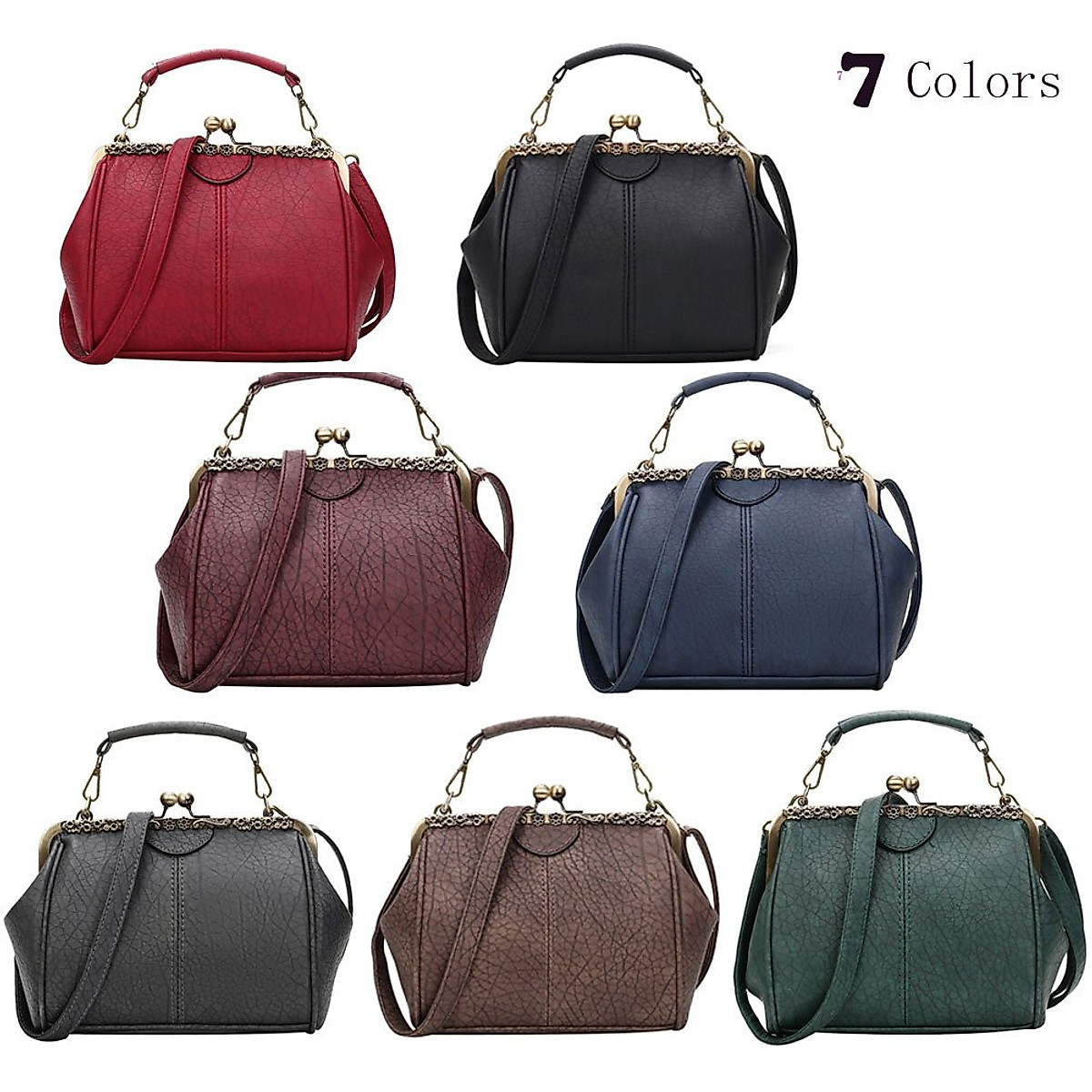 Donalworld Women Retro Hollow out PU Leather Handbag L Flp