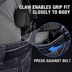 IWB Kydex Holsters Compatible with Taurus G2C/G3C, PT111 G2, PT140 Inside Waistband Concealed Carry IWB Holster for Taurus, Adj. Retention, Right Hand