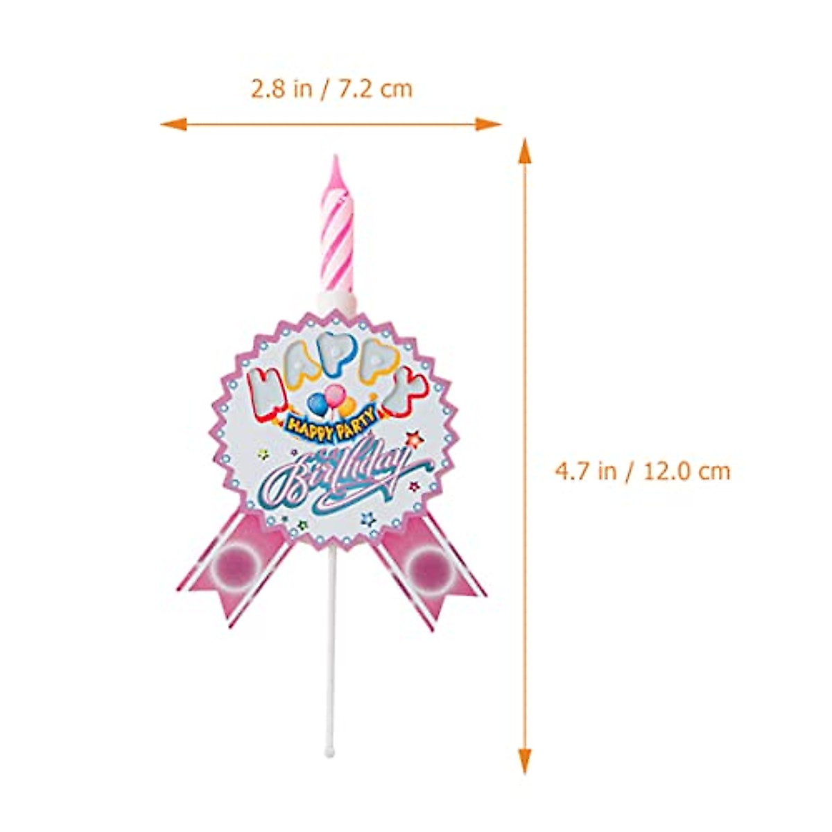 4pcs Candle Birthday Singing Pink LED Insert Decoration Fancy Cuake Gender Music Party Happy Dessert Supplies Powered with Reusable Reveal Cake Shower Unique Baby Picks Food for