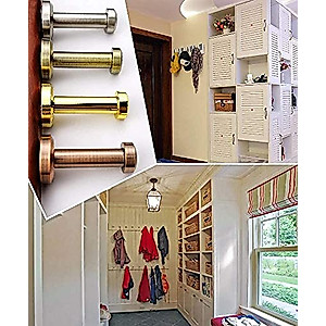 eForwish Robe Towel Hook Gold, Simple Brass Bathroom Robe Hook,Hand Towel Holder,Heavy Duty Clothes Hanger for Wall or Cloakroom,2 of Pack