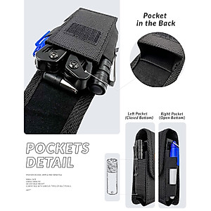 Multitool Sheath-EDC Pouch,Multi Tool Holster for Belt,Small Tactical Tool Pouch Accessories,Organizer Sheath Compatible with Multi Tool Case with Leather Logo and Belt Clip for Man