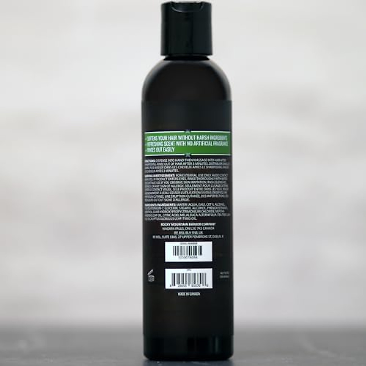 Rocky Mountain Barber Company Men's Conditioner - Tea Tree Oil, Peppermint & Eucalyptus for All Hair Types - 8oz
