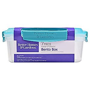 Better Homes & Gardens 7 Piece Food Storage Bento Box