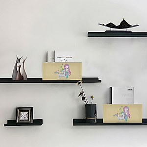 J JOYSAY Mermaid Unicorn Storage Basket Felt Storage Bin Collapsible Nursery Baskets Convenient Box Organizer for Makeup Hair Supplies