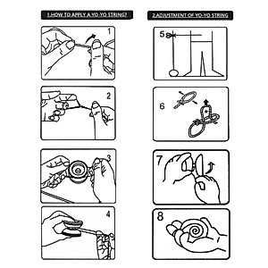 Professional Responsive Yoyo, Aluminum Yo Yo for Kids Beginner, Replacement Unresponsive Ball Bearing for Advanced Yoyo Players + 1 Glove + 5 Yoyo Strings (Black)