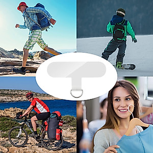 Phone Tether Tab, 10 Pieces Universal Phone Lanyard Patch Without Adhesive,Phone Lanyard Replacement Part for Cell Phone Strap(Transparent)