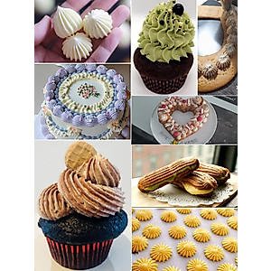 Churro Piping Tip,Piping Tips for Eclair,Open Star Pastry Tip Large for Piping,9FT Icing Tips,3 Pcs