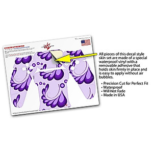 WraptorSkinz Skin Wrap compatible with Sony PS5 DualSense Controller Petals Purple (CONTROLLER NOT INCLUDED)
