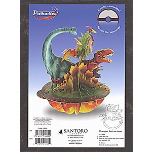 Santoro Pirouettes Jurassic Dinosaurs 3D Pop Up Card