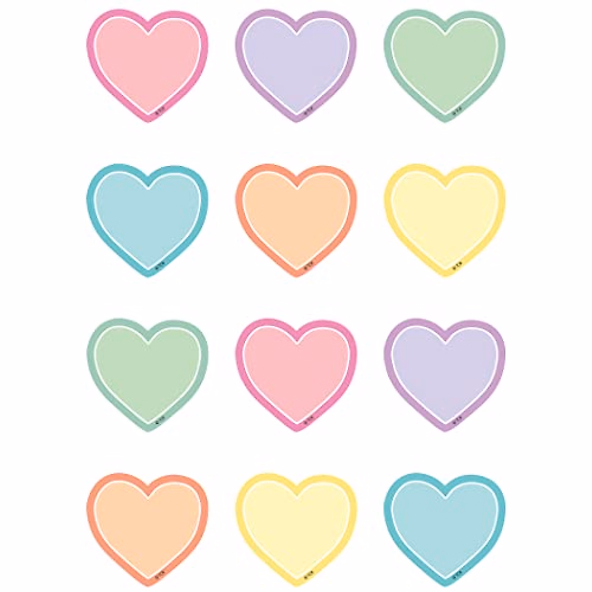 Teacher Created Resources Pastel Pop Hearts Mini Accents