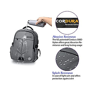 BAUHOO Ballistic Resistant Backpack (Double Shield) Grey