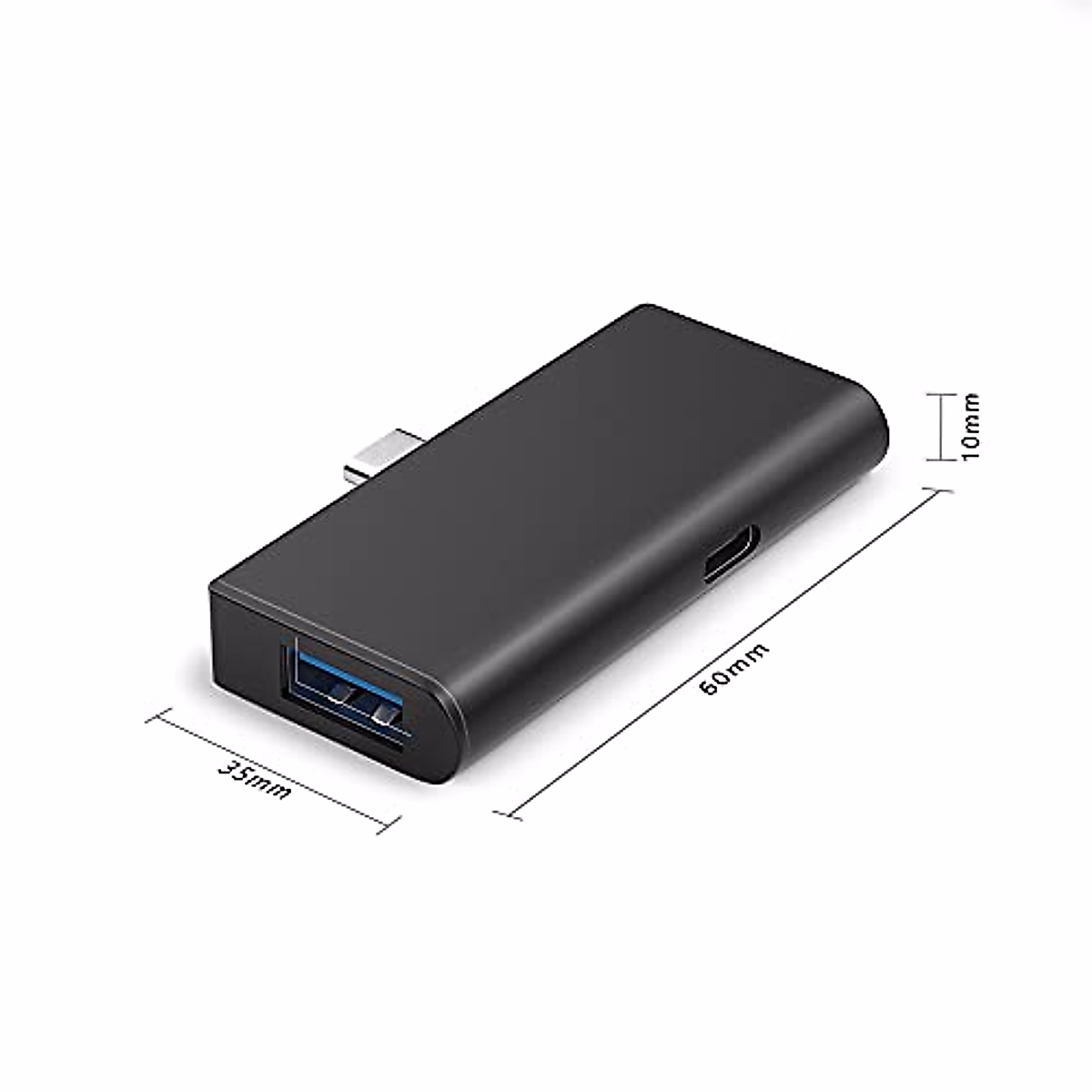Mini USB C Hub, 3-in-1 Multi-Port Hub, Type C Adapter Docking Station with PD Charging, Suitable for iPad Pro, MacBook Air, Galaxy Note 10, S9, S10, S20, S21 Ultra, MacBook and Other USB C Laptops