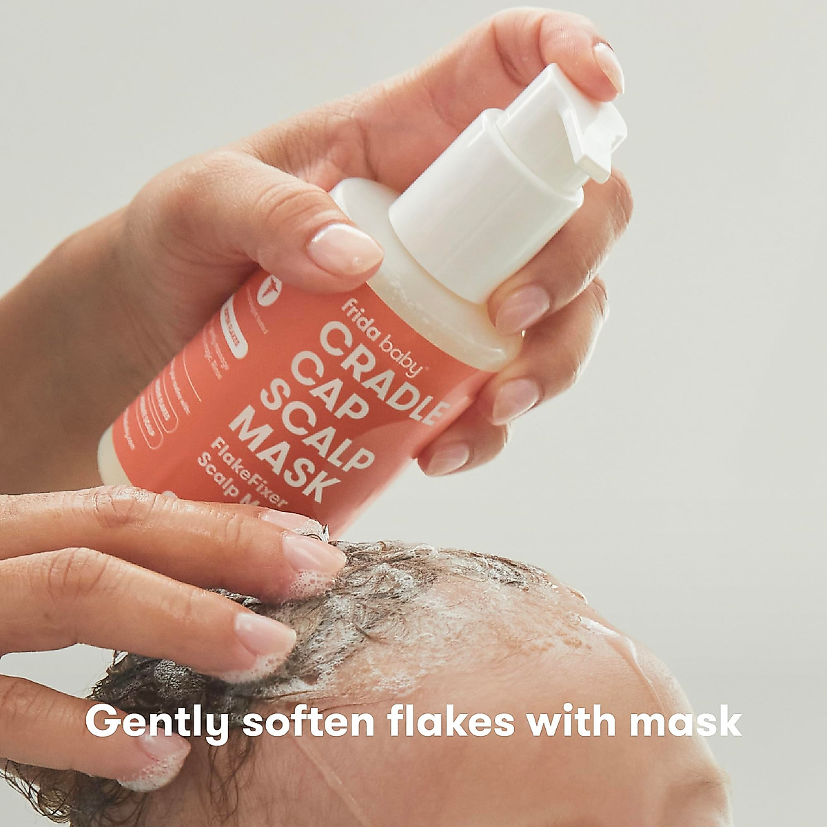 Oh Cr*p! Cradle Cap Flake Fixer Scalp Spray + Scalp Mask Duo by Frida Baby Soothes Baby's Scalp, Prevents Dryness and Flakes
