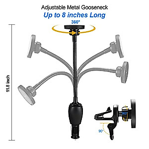 DACK Mag-Safe 15W Car Cigarette Lighter Wireless Charger, Magnetic Auto-Alignment Air Vent Mount Holder with Dual Port PD&QC3.0 Fast Charging for iPhone 13/13 Pro/ 13 Pro Max/12 Series