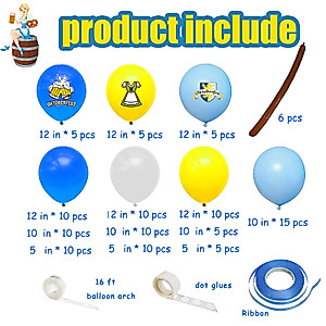 123 pcs Oktoberfest Balloons Arch Garland Oktoberfest Party Decoration Oktoberfest Party Supplies for JOktoberfest Party Favor Oktoberfest Theme Birthday Party Decorations