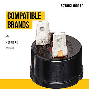 6750CL0001D Refrigerator Compressor Overload Protector - Replaces AP5331981, 2651363, AH3603394, EA3603394, PS3603394