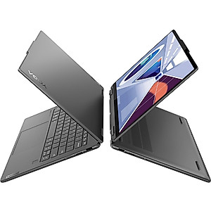 ist computers Yoga 7i 2-in-1 Business Laptop (14" 2.2K Touchscreen,13th Gen 10-Core i7-1355U, 16GB RAM, 1TB SSD) 17-Hr Long Battery Life, Backlit, Fingerprint Reader, FHD IR Webcam, Grey, Win 11 Home