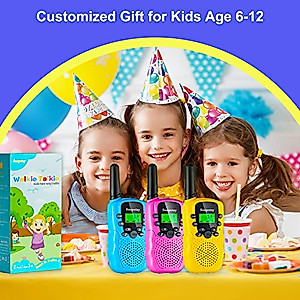 Soopotay Kids Toys for Ages 5 6 7 8 9 10 11 12, Walkie Talkies for Kids & Adults, Long Range Kids Walkie Talkie 3 Pack, Kids Two-Way Radios, Boys or Girls Birthday Gifts for 5-12 Years Old
