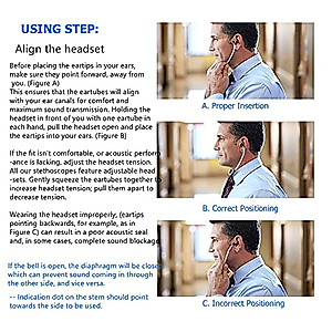 Scienlodic Professional Double Head Stethoscope Home Clinical Use Customized Gold-Plated High-end