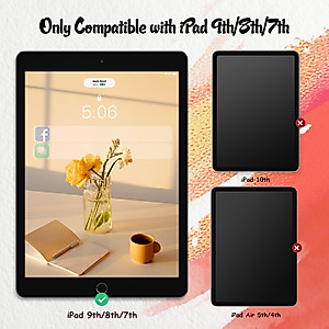 KCT 2 Pack Paperfeel Screen Protector Compatible with iPad 9th/8th/7th (10.2-Inch, 2021-2019), Matte PET Film, No Glare, Scratch Resistant, Compatible with Apple Pencil