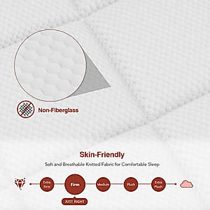 Ayeawo Firm California King Mattress, 12 Inch Cal King Hybrid Mattress with Gel Memory Foam and Pocketed Springs, Pressure Relief and Motion Isolation, Cali King Mattress in a Box, Upgraded Support