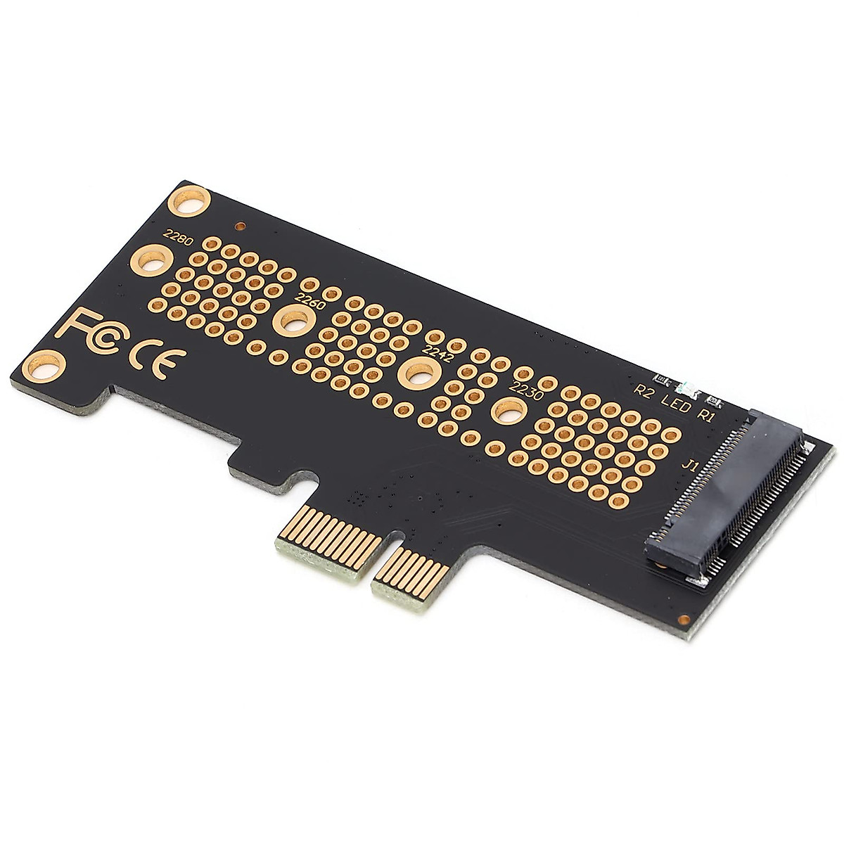 ASHATA PCIE X1/x4 to M.2 NGFF SSD Nvme Hard Disk Converter, PCI Express Adapter for 2230/2242/2260/2280 SSD (PCIEx1)