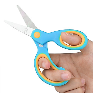 5" School Pack of Kids Scissors Bulk Set for Student With Soft Comfort-Grip Handles, 36 Packs