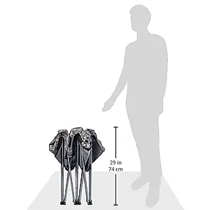 Regalo My Cot Extra Long Portable Bed, Includes Fitted Sheet, Gray 54x28x12 Inch (Pack of 1)