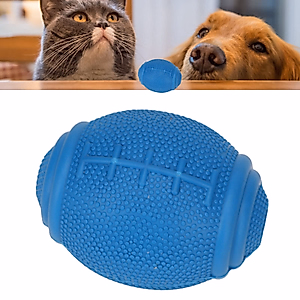 FOTABPYTI Rugby Dog Toy Balls Chewing Toy for Pets Interactive Reduce Boredom Teeth Grinding Bite Resistant Environment Safe Rubber